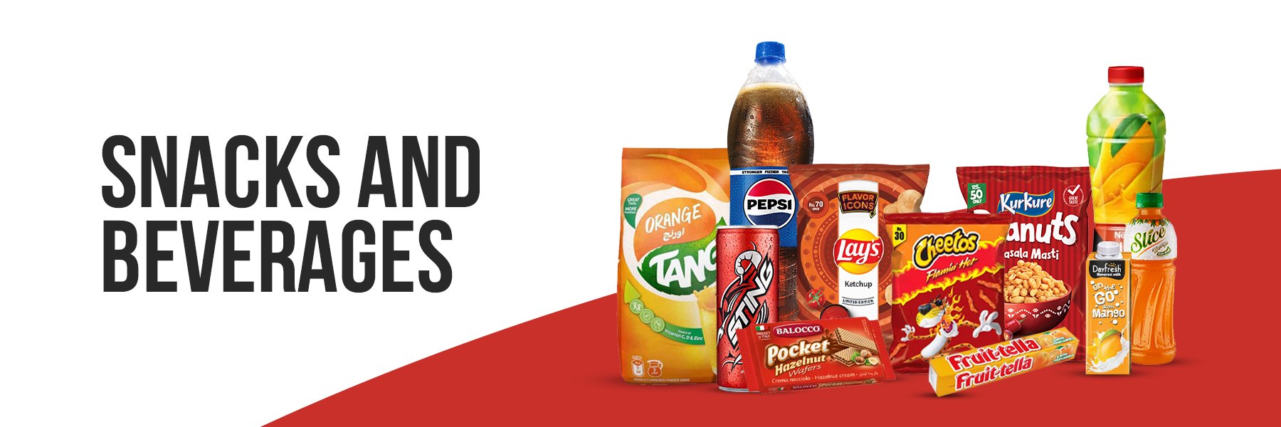 Buy Snacks, Beverages, Soft-Drinks Online in Karachi | QnE