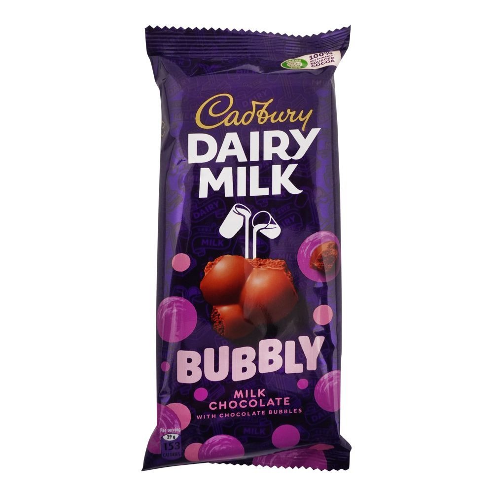 Cadbury Dairy Milk Bubbly Chocolate 87Gm – QnE