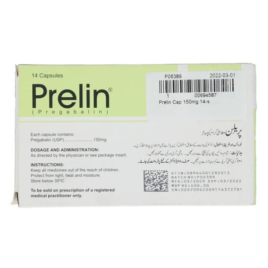PRELIN 150MG CAP – QnE