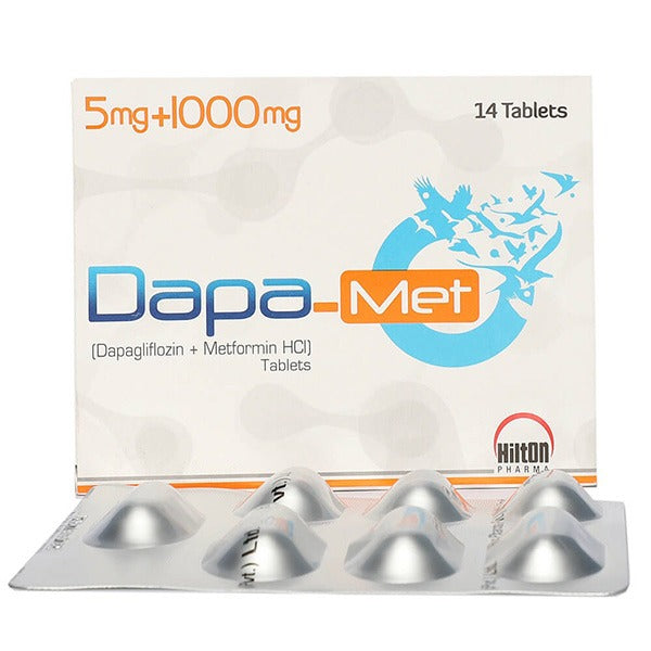 DAPA-MET XR 5MG +1000MG TABLETS 7S 1 – QnE