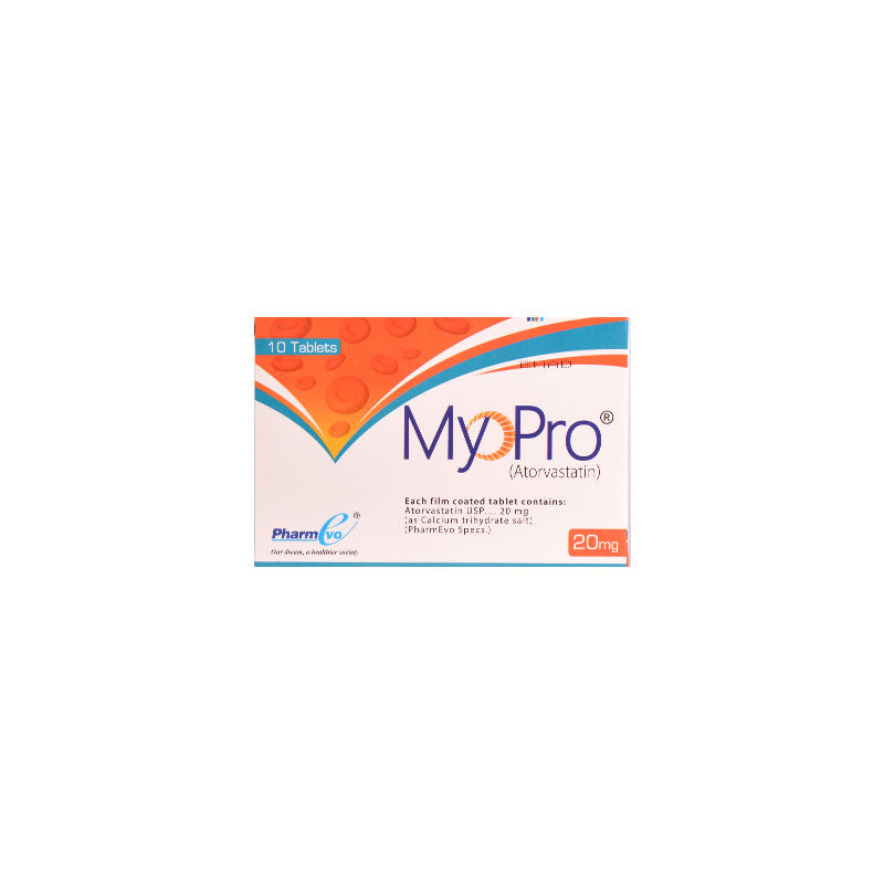 Buy Myopro 20mg Tablet Available Online at Best Price in Pakistan | QnE